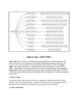Social contract theory by Thomas Hobbes, John Locke and JJ Rousseau | PDF