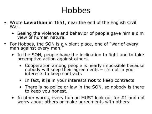Hobbes, Locke, And Rousseau | PPT