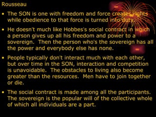 Hobbes locke and rousseau | PPT