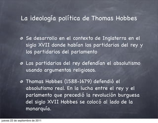 Pensamiento político moderno | PDF