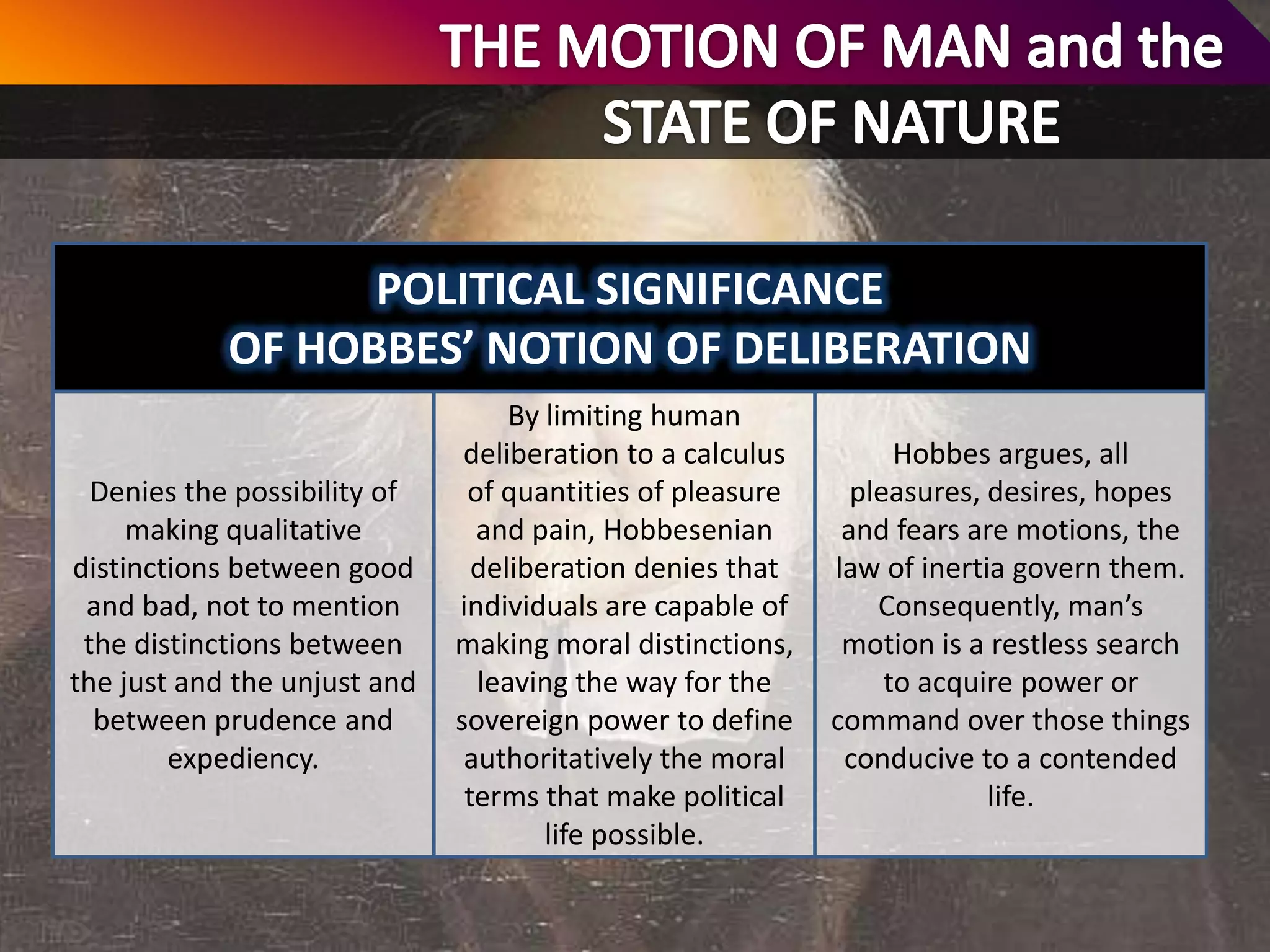 Thomas Hobbes' Political Philosophy | PPTX