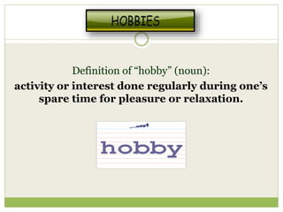 Hobbies | PPTX