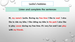 Hobbies | PPT