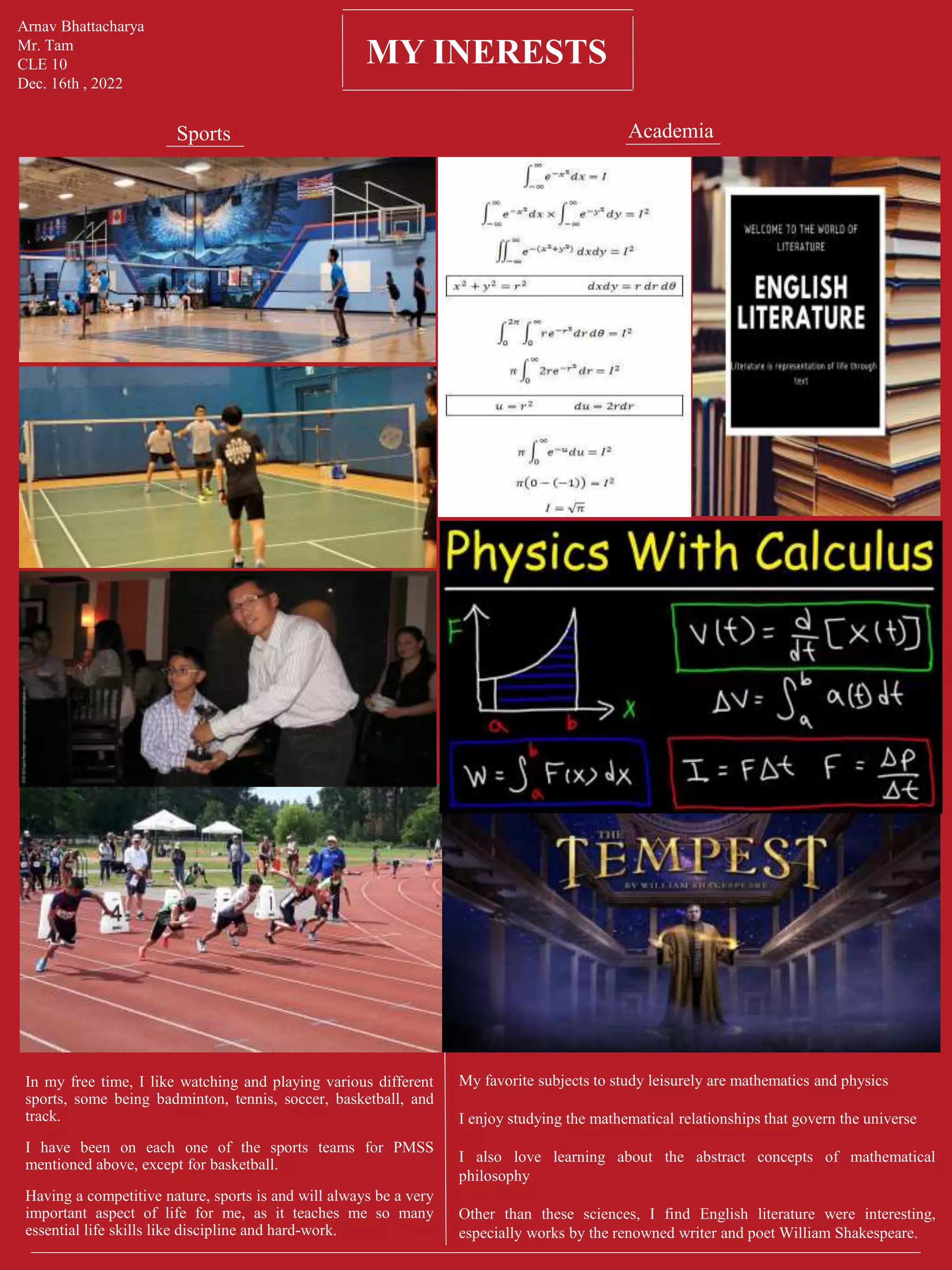 My Interests | PPTX