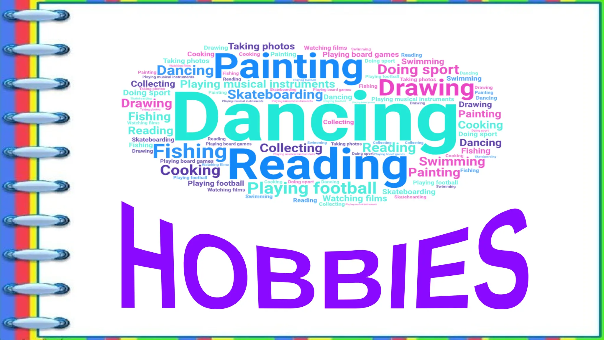 Hobbies in English presentation 4 forms Education | PPTX