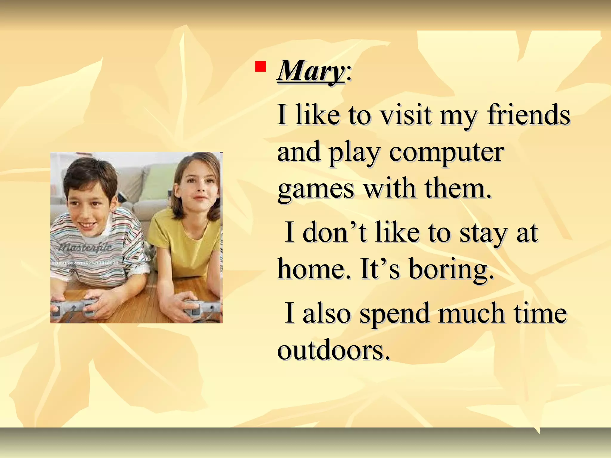 Hobbies and Pastimes | PPT