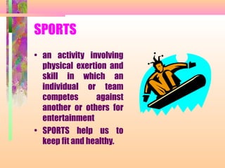 Hobbies and sports | PPT
