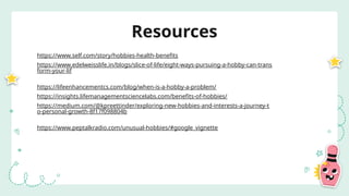 Discovering Hobbies & Interests After Work | PPTX