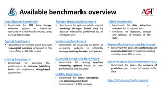 Benchmarking of distributed linked data streaming systems | PPT