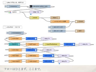 TJBotで遊んでみた(raspberry pi + node-redでつくるお手軽ロボット) | PPT