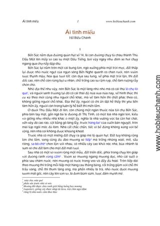 Ho bieu chanh ai tinh mieu | PDF