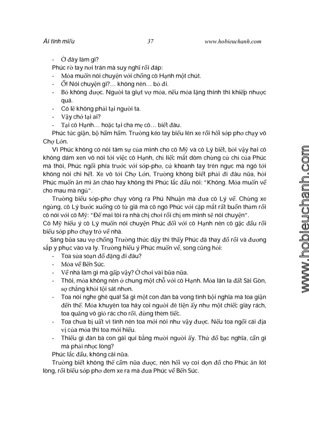 Ho bieu chanh ai tinh mieu | PDF