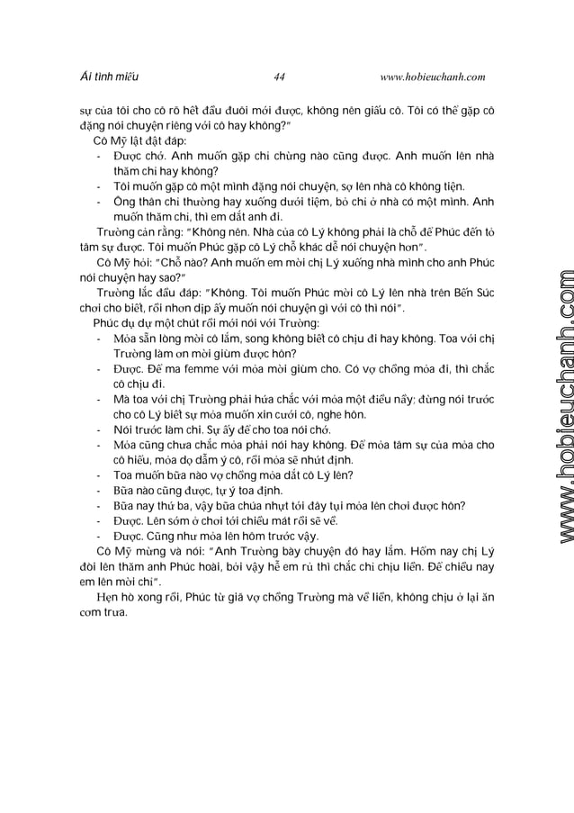 Ho bieu chanh ai tinh mieu | PDF