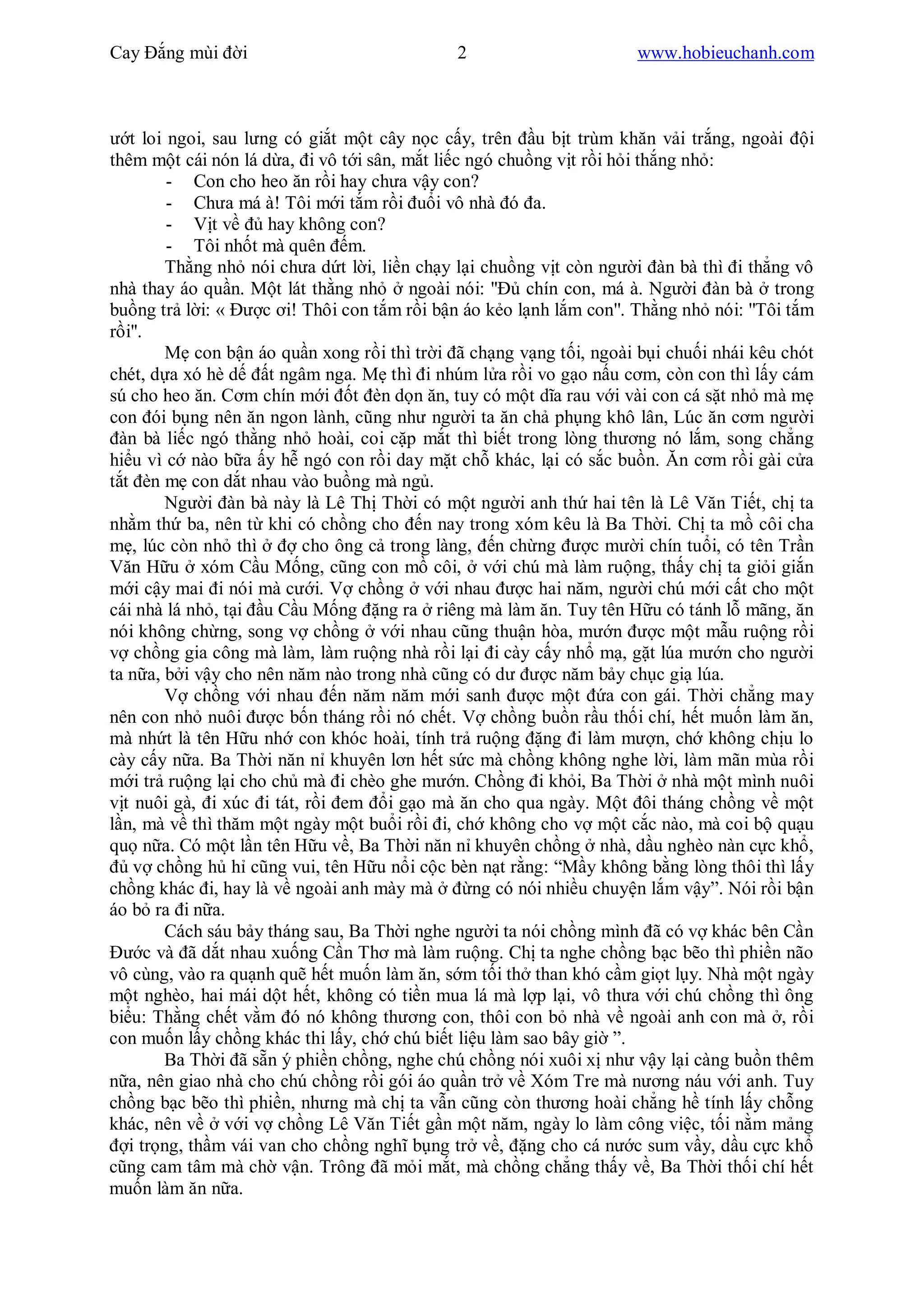 Ho bieu chanh cay dang mui doi | PDF