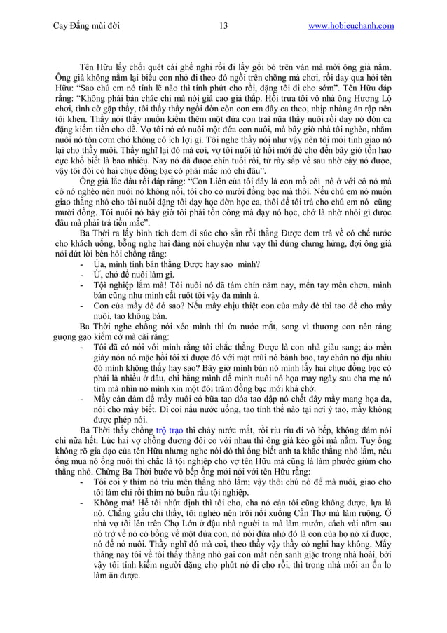 Ho bieu chanh cay dang mui doi | PDF