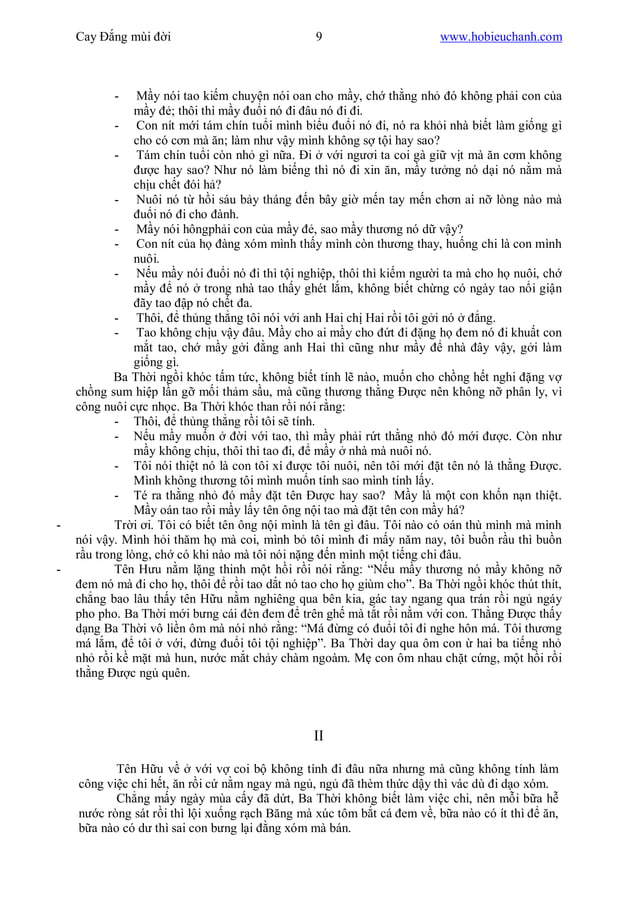 Ho bieu chanh cay dang mui doi | PDF