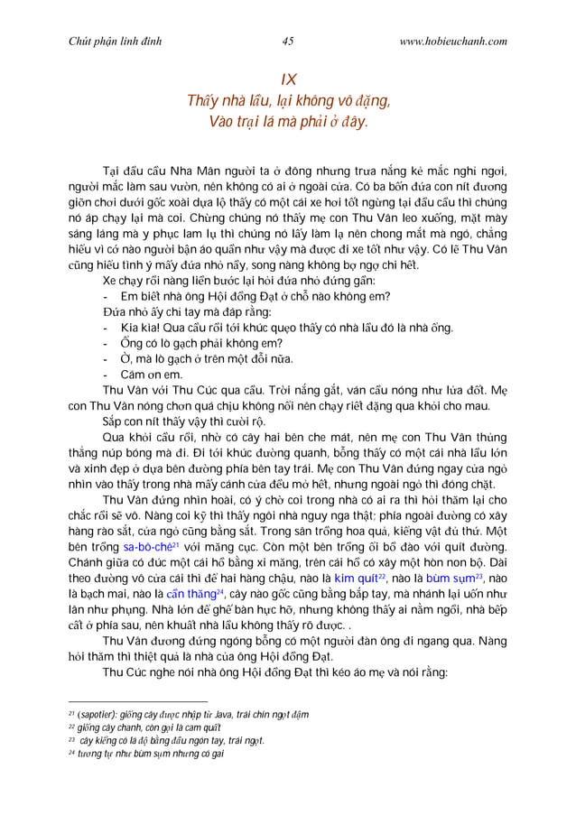 Ho bieu chanh chut phan linh dinh | PDF