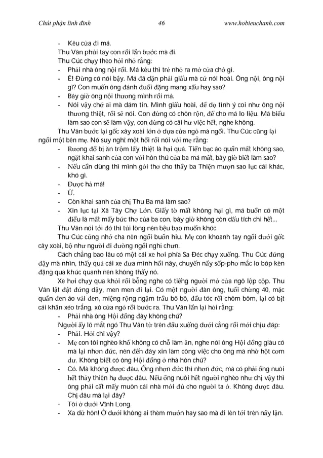 Ho bieu chanh chut phan linh dinh | PDF