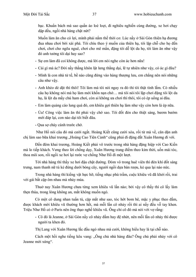 Ho bieu chanh mot doi tai sac | PDF