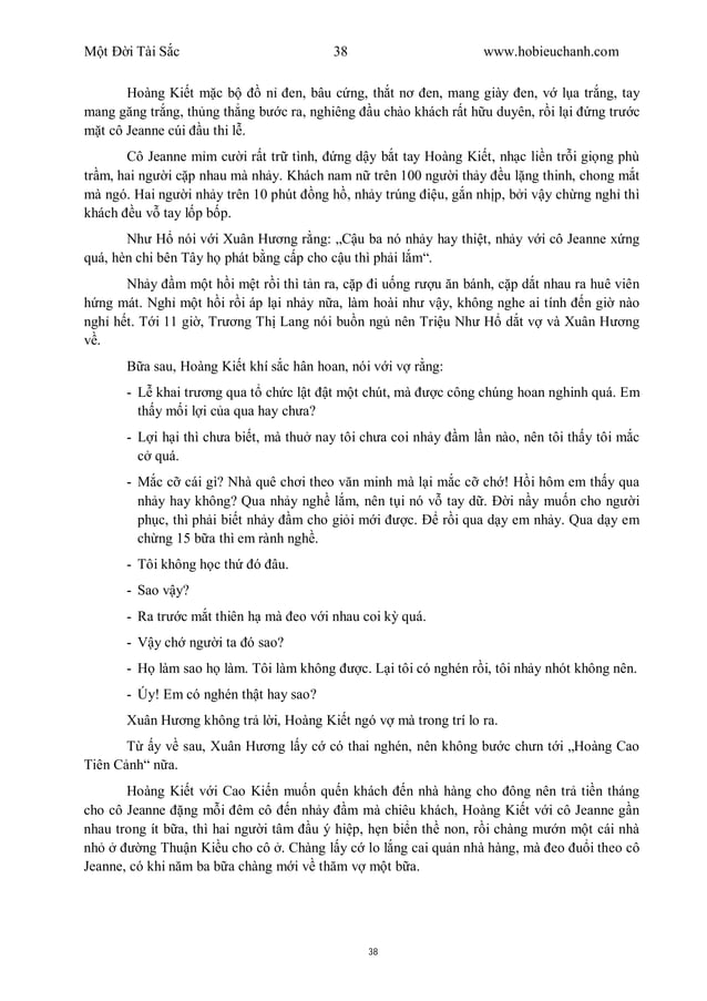 Ho bieu chanh mot doi tai sac | PDF