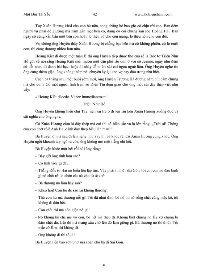 Ho bieu chanh mot doi tai sac | PDF