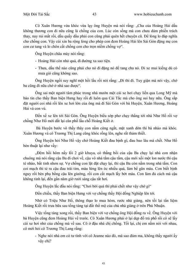 Ho bieu chanh mot doi tai sac | PDF