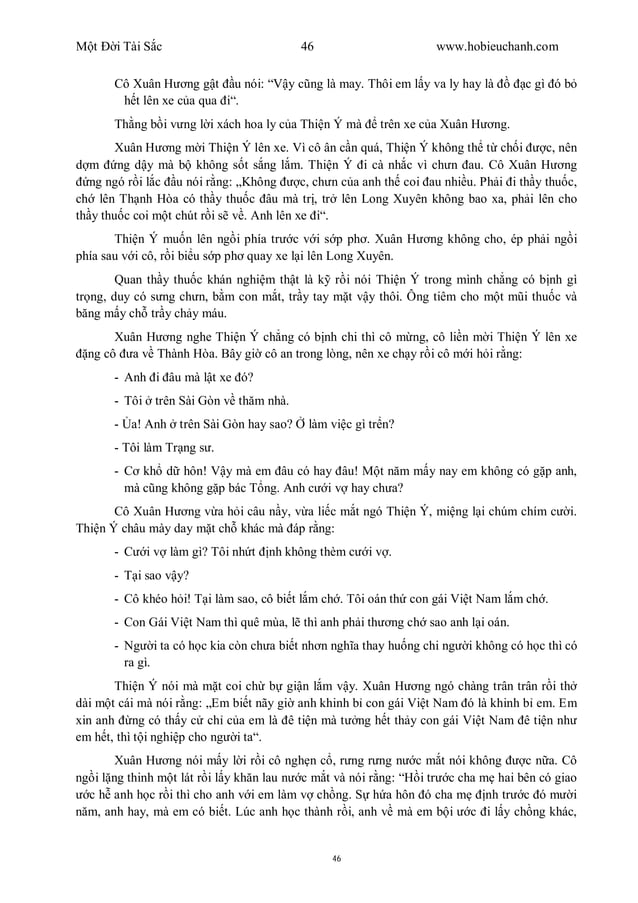 Ho bieu chanh mot doi tai sac | PDF