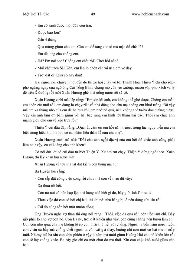 Ho bieu chanh mot doi tai sac | PDF