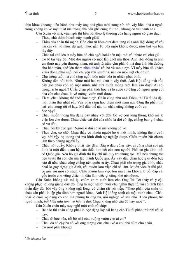 Ho bieu chanh y va tinh | PDF