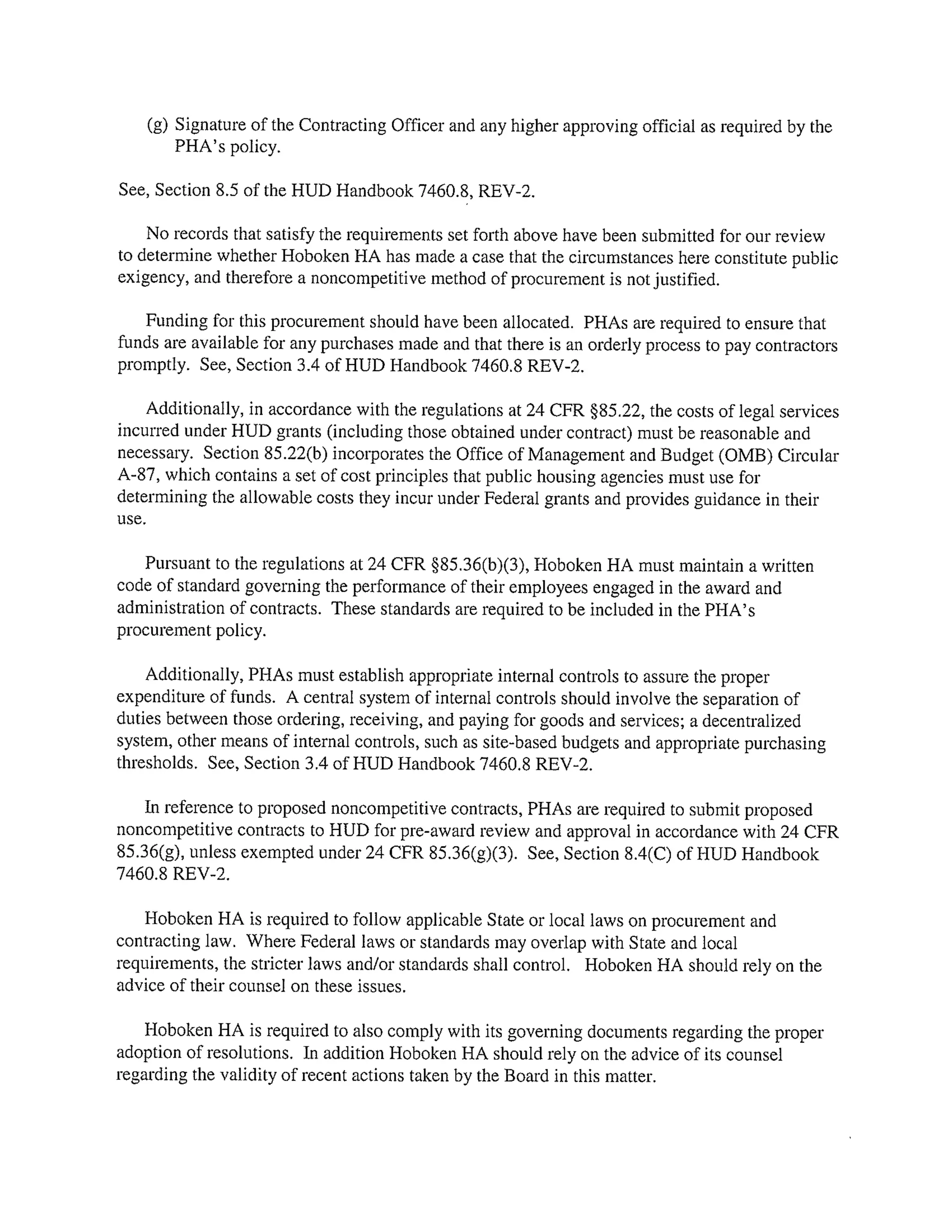 Letter of HUD to Hoboken Housing Chairwoman Dana Wefer | PDF