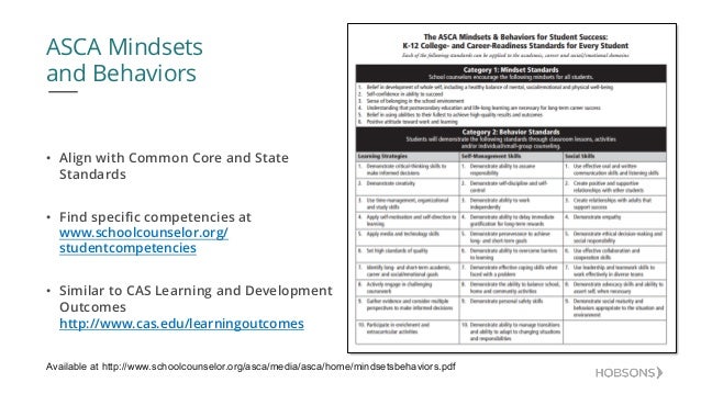 How to Personalize ASCA Competencies