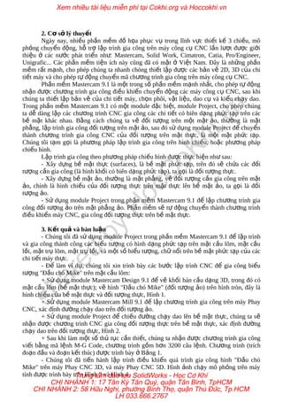[Hoccokhi.vn] lap trinh gia cong bang pp chieu hinh mastercam | PDF
