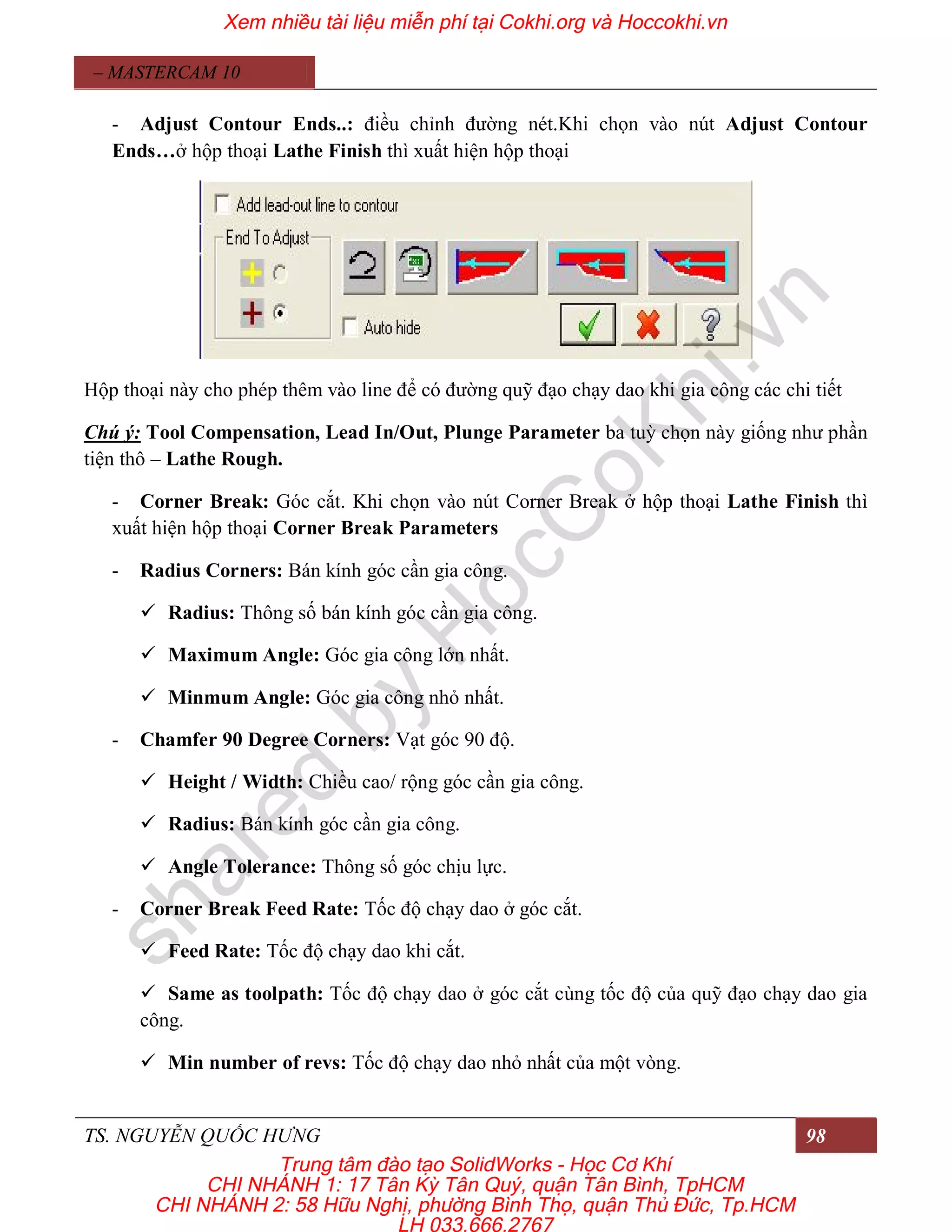 Phương phap gia cong tien trong MasterCAM X6 | PDF