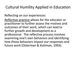 Cultural Humility: A Paradigm Shift Through Global Engagement ...