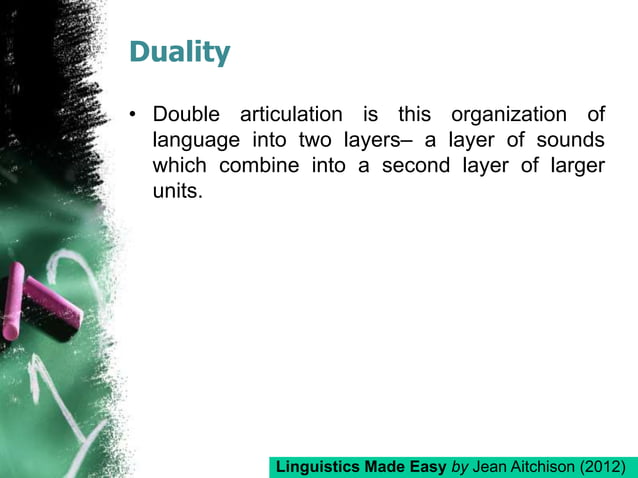 Hockett’s language features | PPTX | Technology & Computing