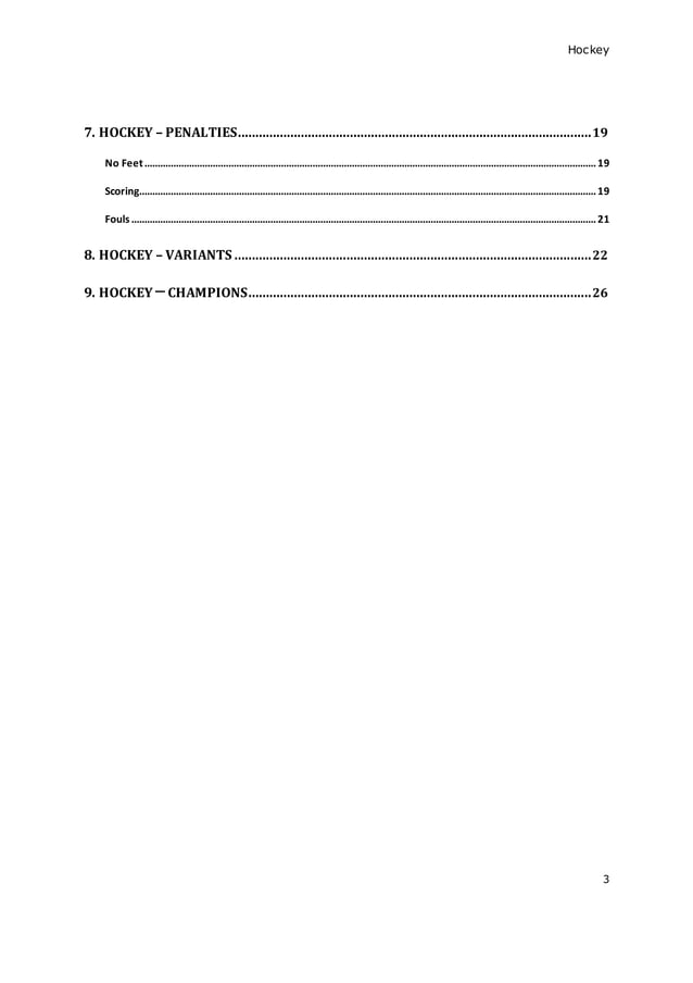 Hockey project class12 | DOCX