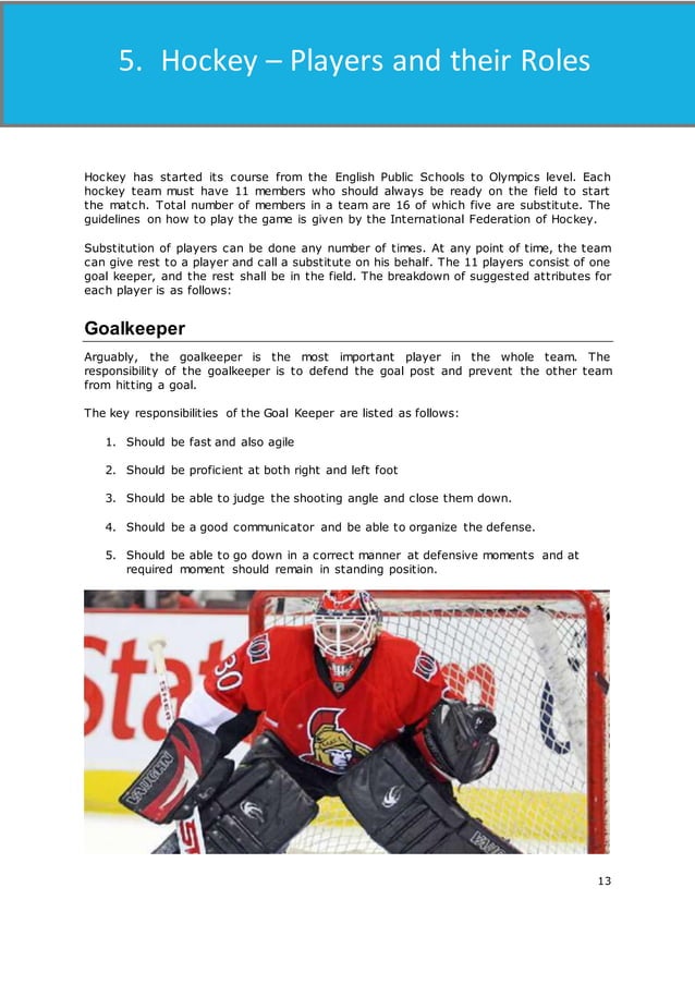 Hockey project class12 | PDF