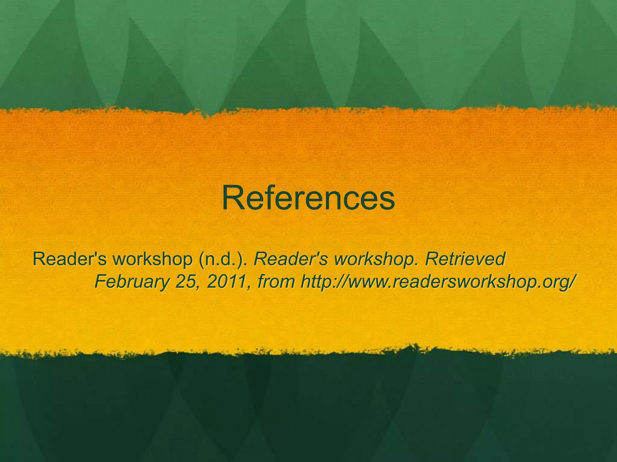 Reading Workshop | PPT