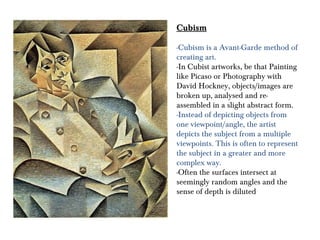 Hockney cubism | PPT