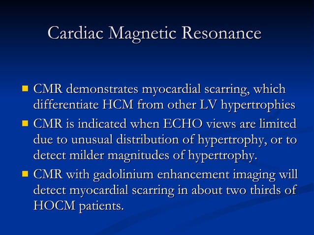 HYPERTROPHIC OBSTRUCTIVE CARDIOMYOPATHY (HOCM) | PPT