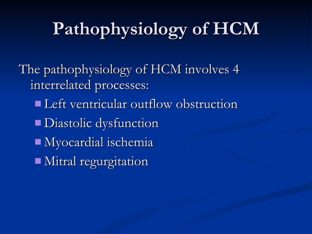 HYPERTROPHIC OBSTRUCTIVE CARDIOMYOPATHY (HOCM) | PPT