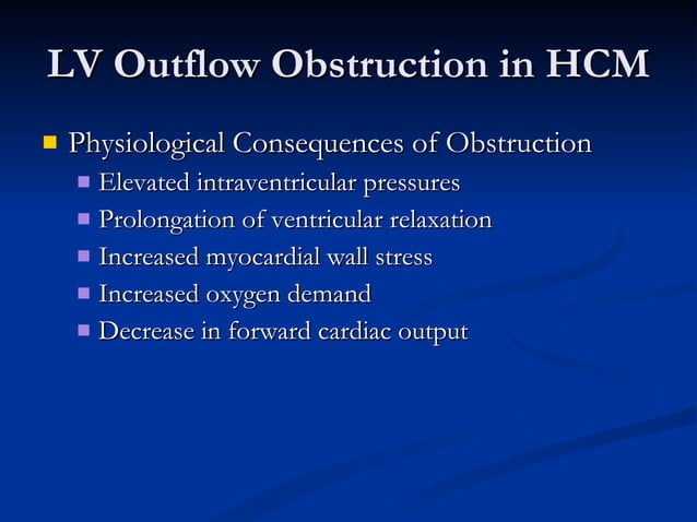 HYPERTROPHIC OBSTRUCTIVE CARDIOMYOPATHY (HOCM) | PPT