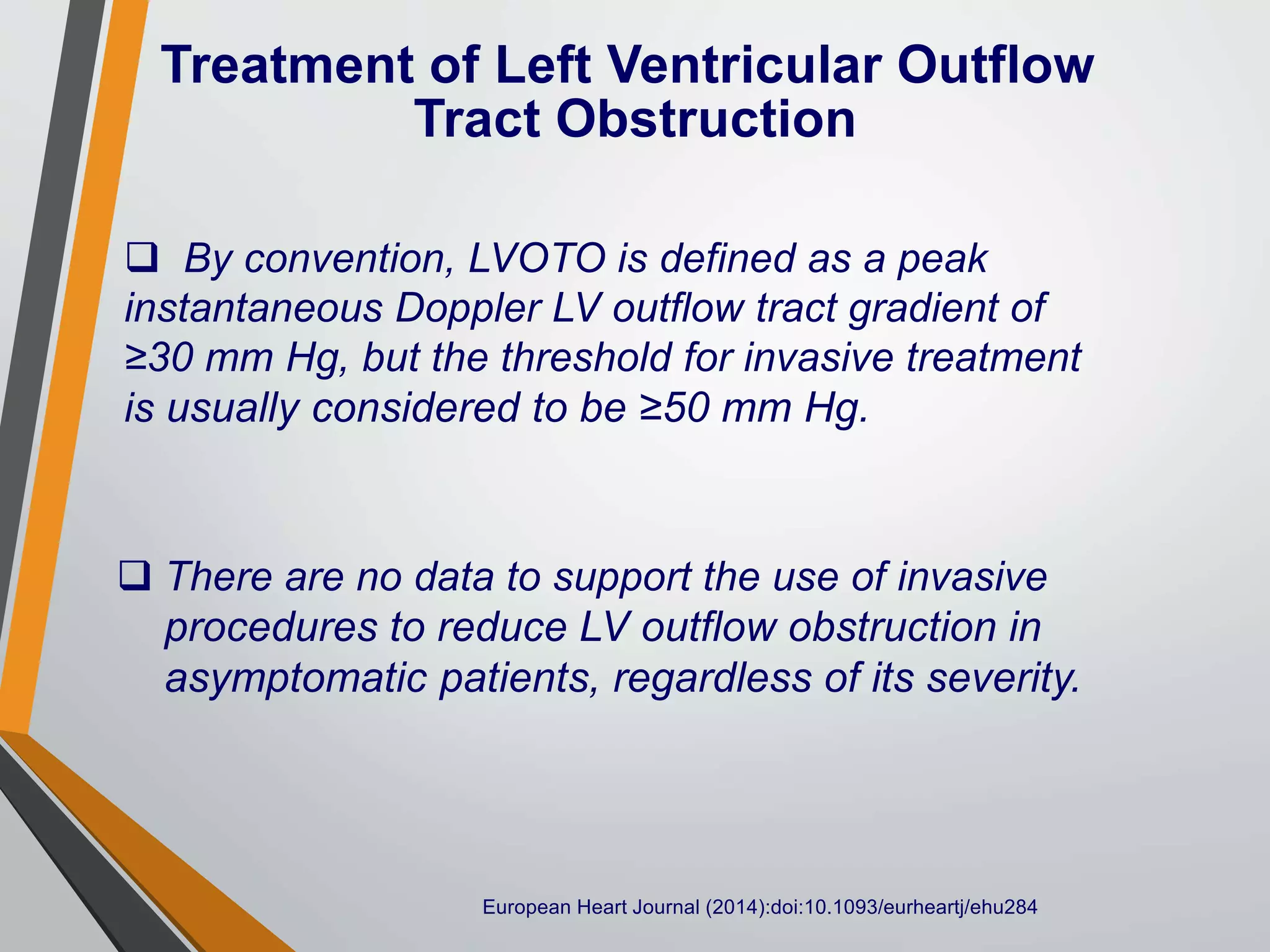 Management of HOCM | PPTX