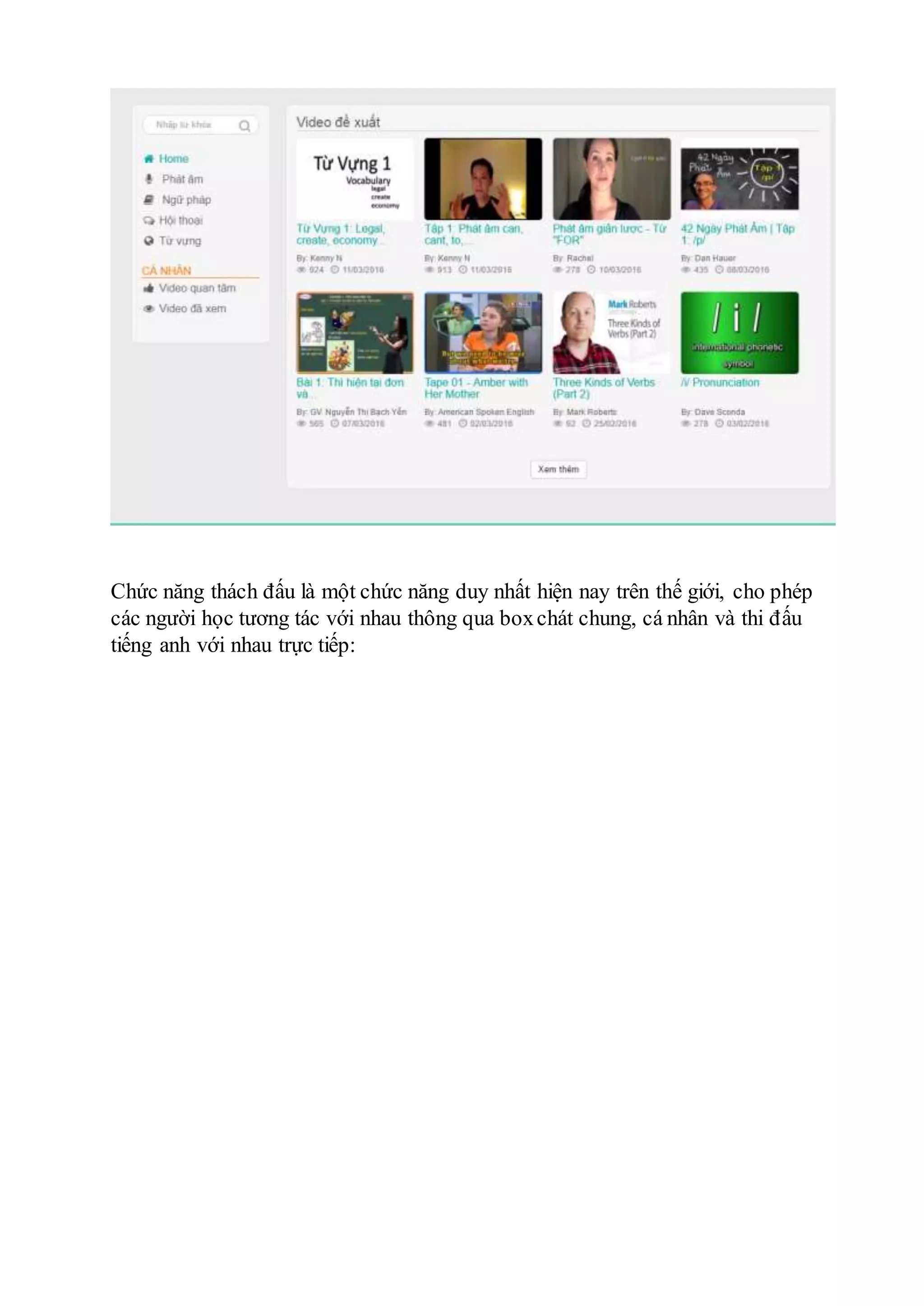 Học từ vựng tiếng anh trên LingCor.net