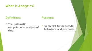 data analytics vs data analysis understanding the differencespptx | PPT