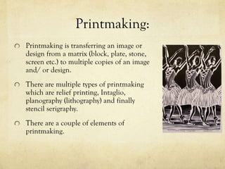 Printmaking research | PPT