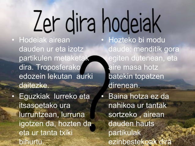 Hodei ehiztariak dbh 2 lautada ikastola | PPSX