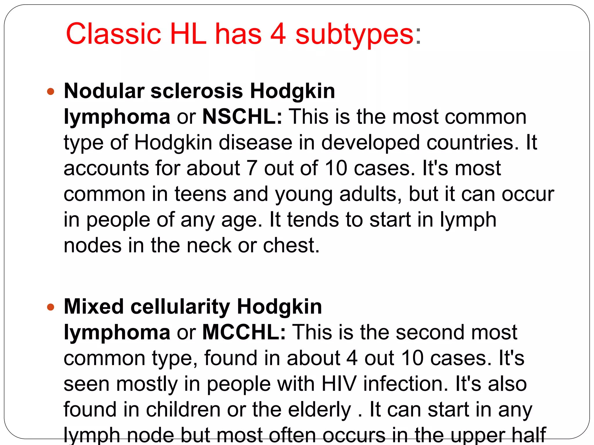 Hodgkin's lymphoma | PPTX