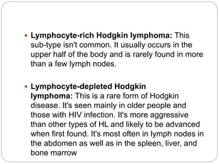 Hodgkin's lymphoma | PPTX