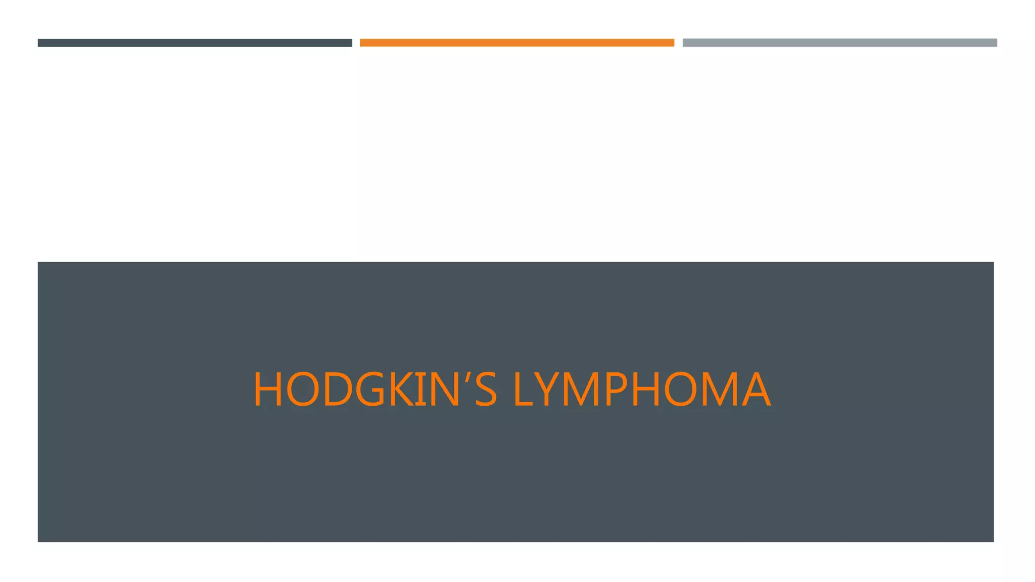 Hodgkin's lymphoma | PPTX